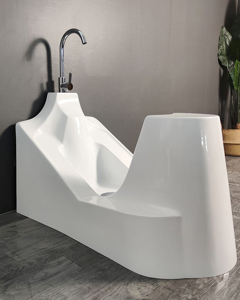 Wudu wash basins for ablution. Foot wash stations & dual level sinks ...